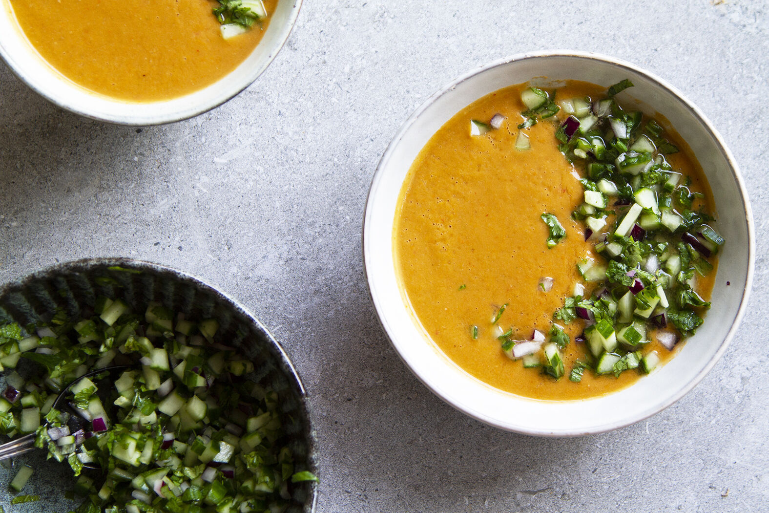 Ultimate refreshing Asian gazpacho with cucumber salsa | Rituals Singapore